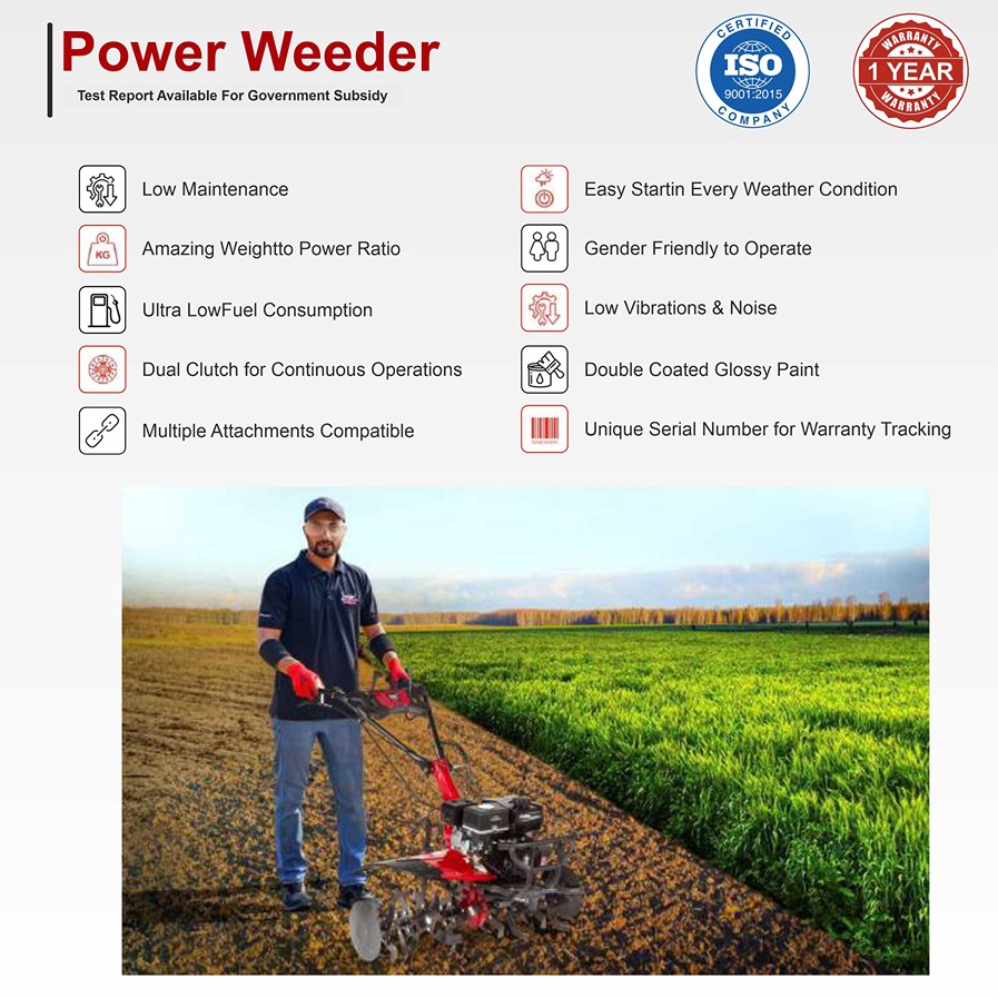 Balwaan 7 HP Agricultural Power Weeder| BP-700 | Balwaan Agri Power Tools